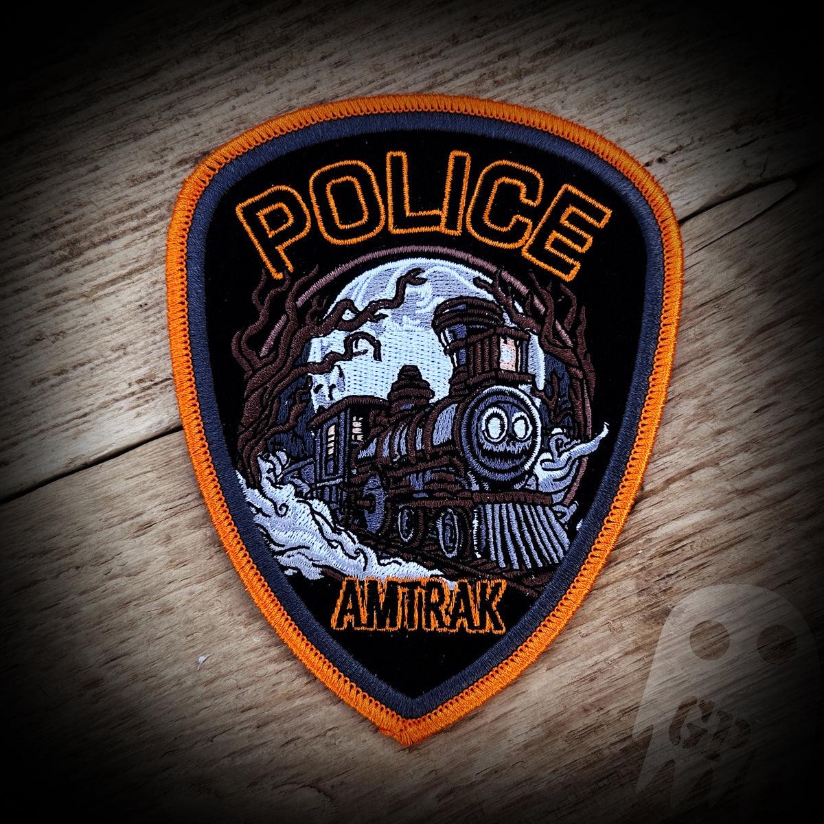 2024 Halloween - Amtrak PD 2024 Halloween Patch – GHOST PATCH
