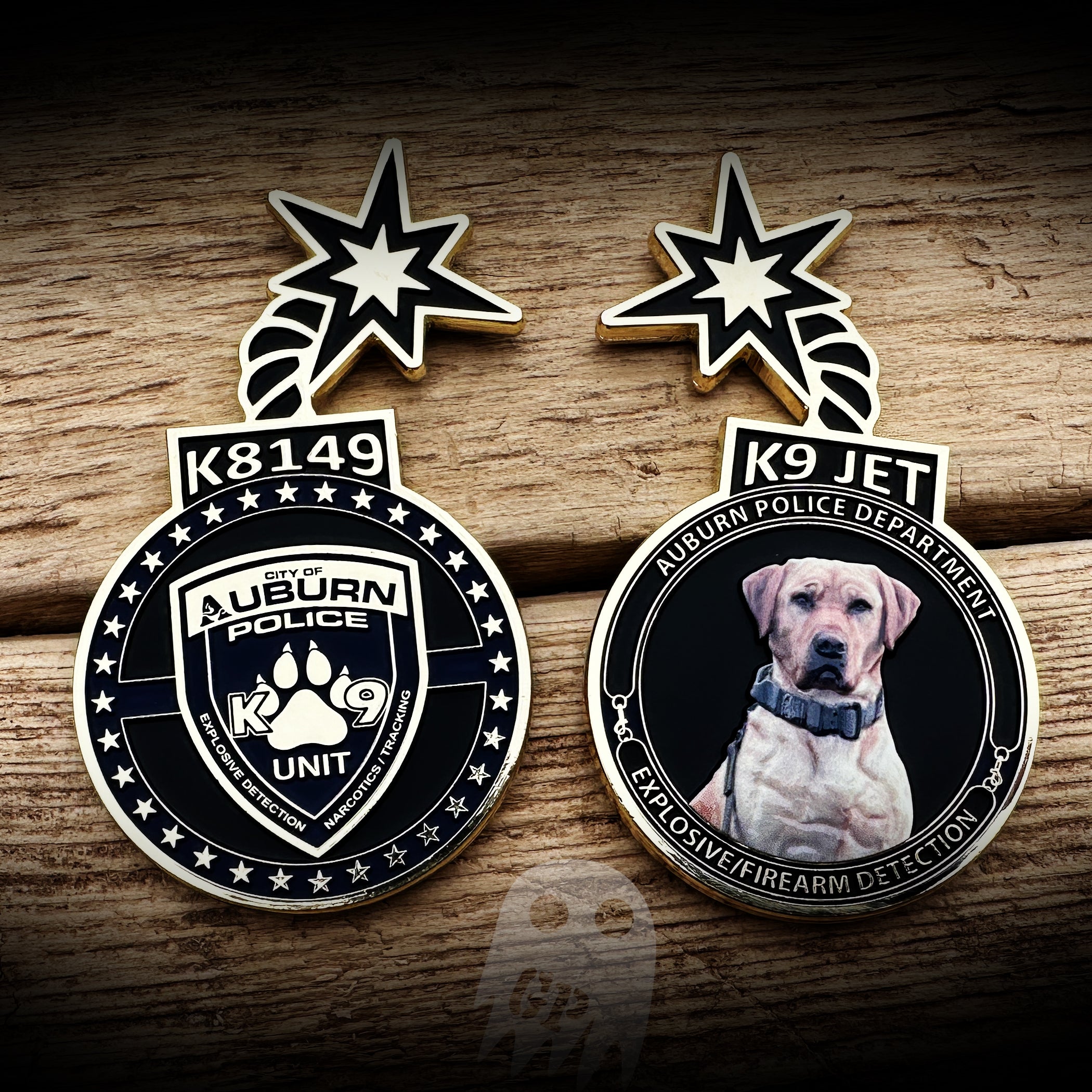 Auburn, AL PD EOD K9 Jet Coin – GHOST PATCH