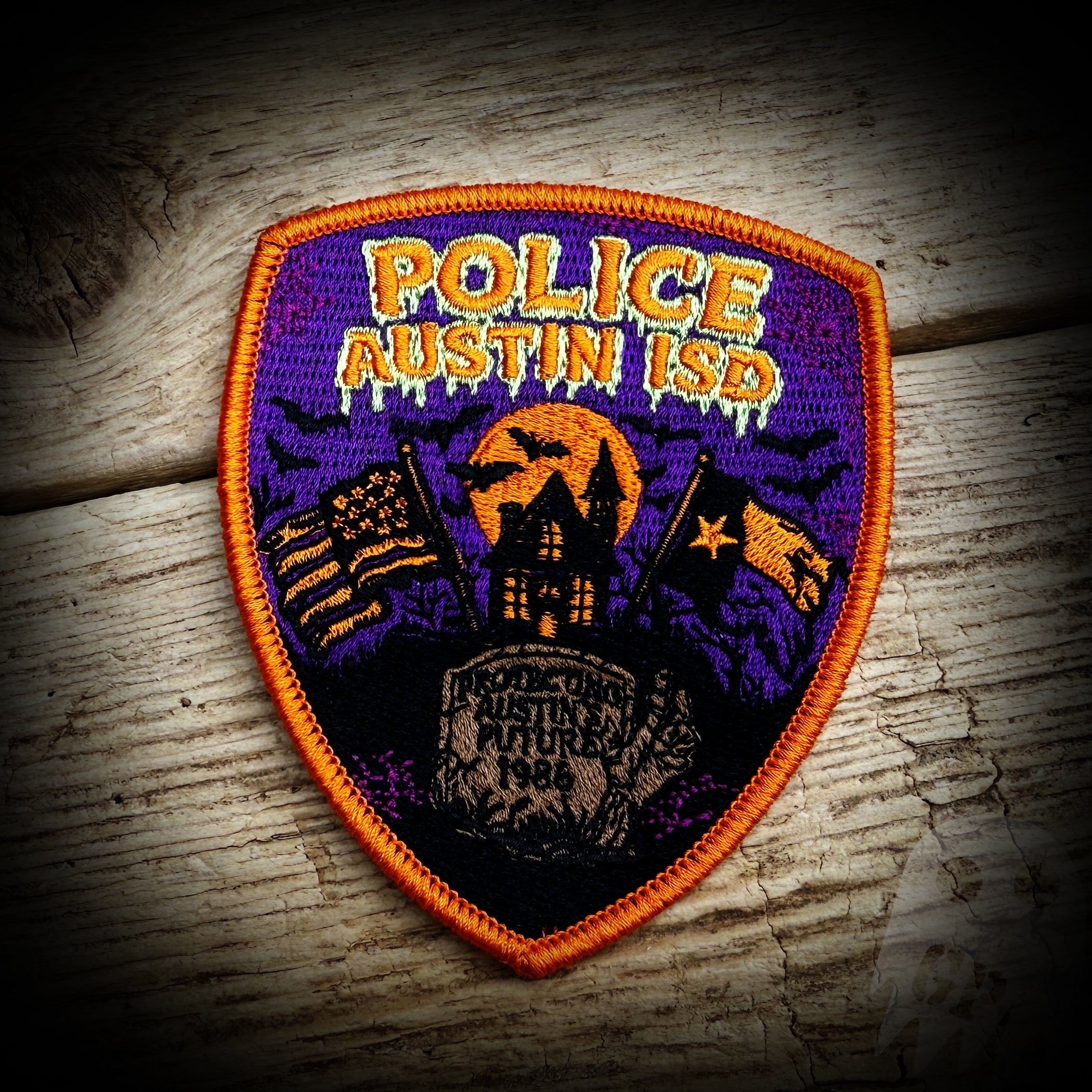 2025 Halloween - Austin, TX ISD PD 2025 Halloween Patch – GHOST PATCH