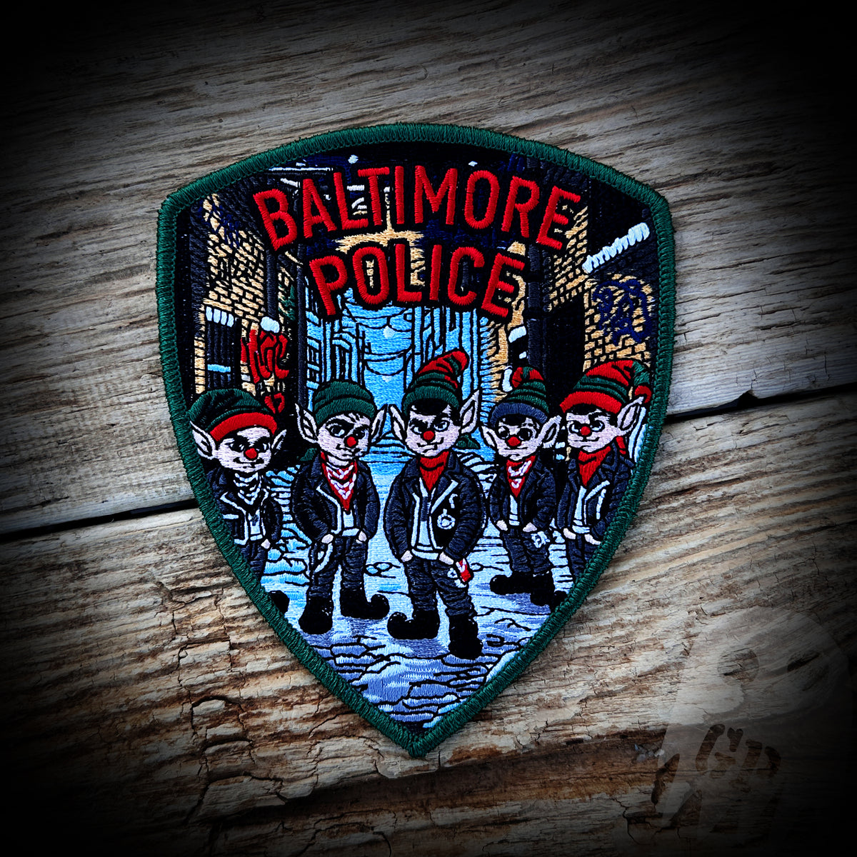 CHRISTMAS ELF GANG - Baltimore, MD PD 2023 Christmas Patch – GHOST PATCH