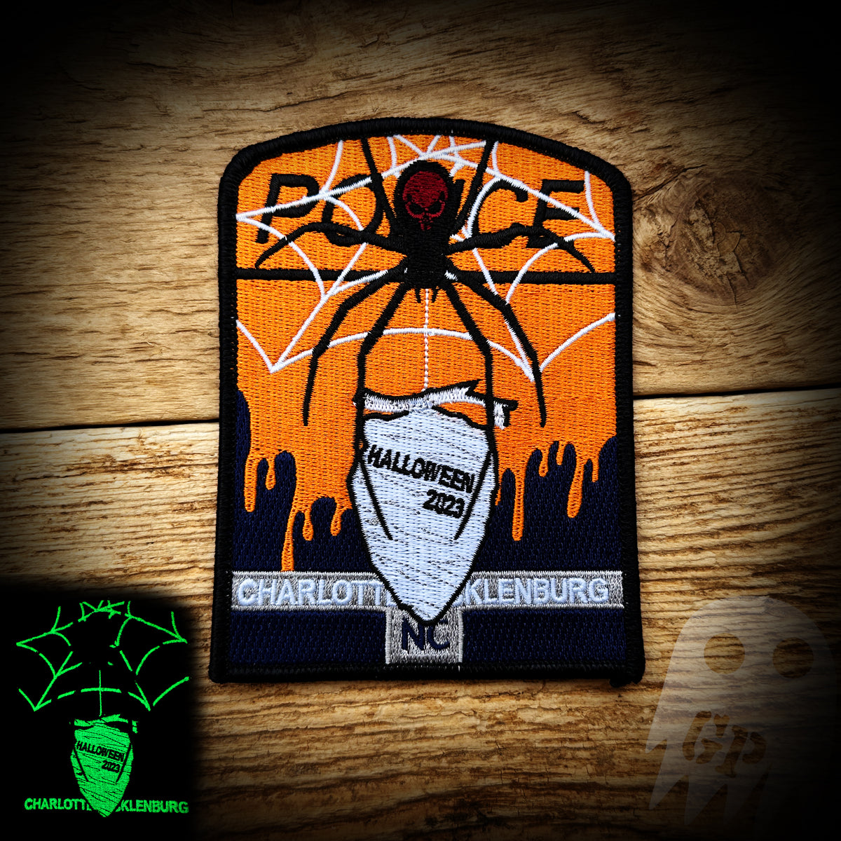 Halloween - CMPD 2023 Halloween Patch - Authentic/Limited - GLOW IN TH – GHOST PATCH