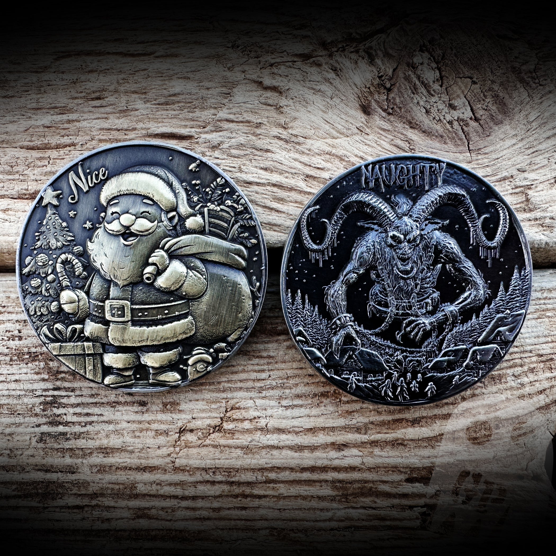 Christmas Naughty or Nice Coin – GHOST PATCH
