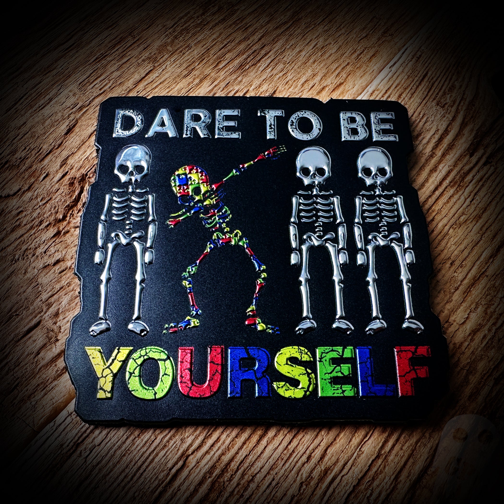 Dare To Be Yourself XGP - Velcro backed – GHOST PATCH
