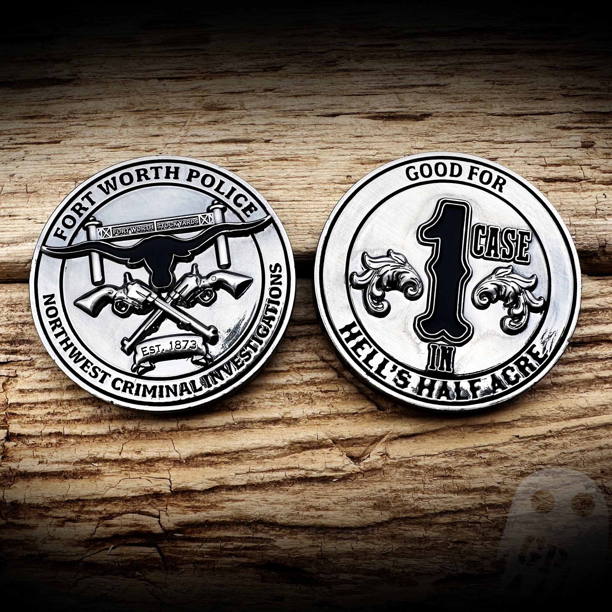 Fort Worth, TX PD Northwest Criminal Investigations Coin – GHOST PATCH
