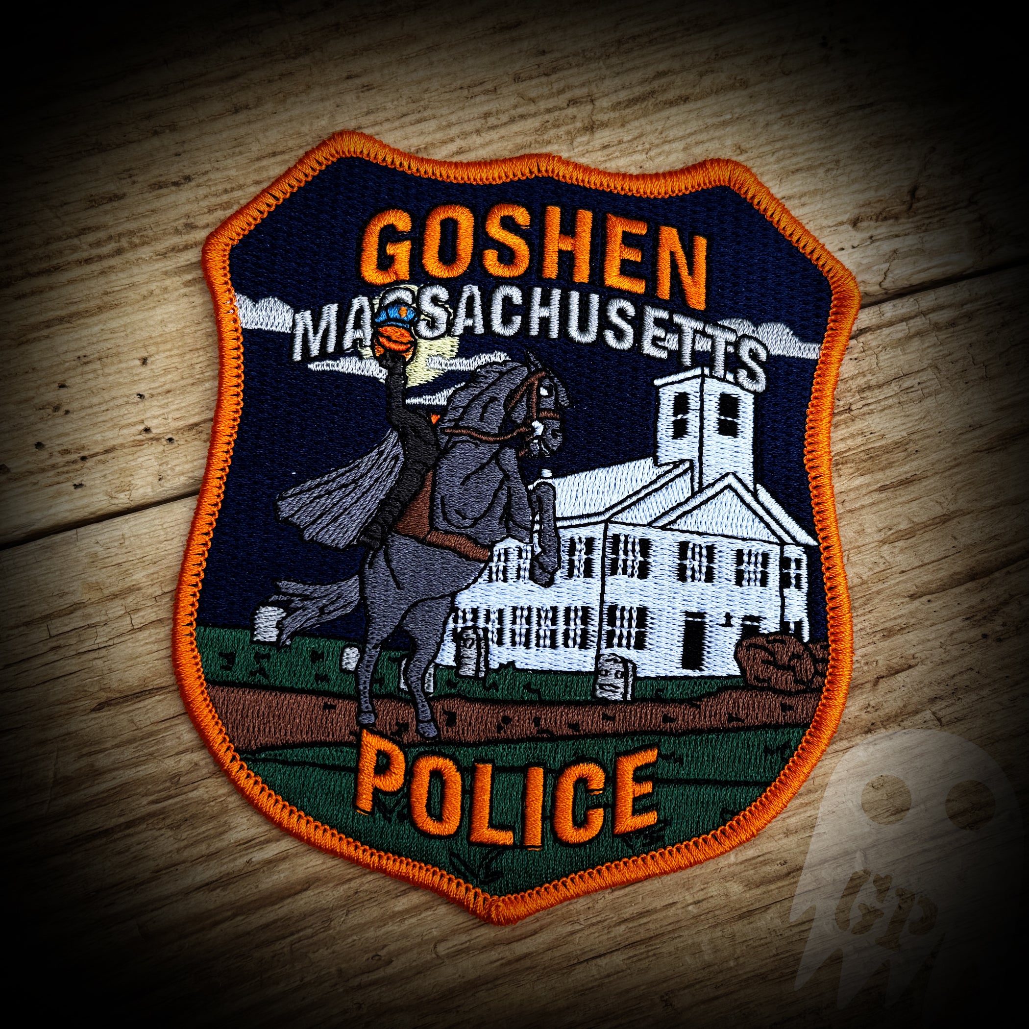 2025 Halloween - Goshen, MA PD 2025 Halloween Patch – GHOST PATCH