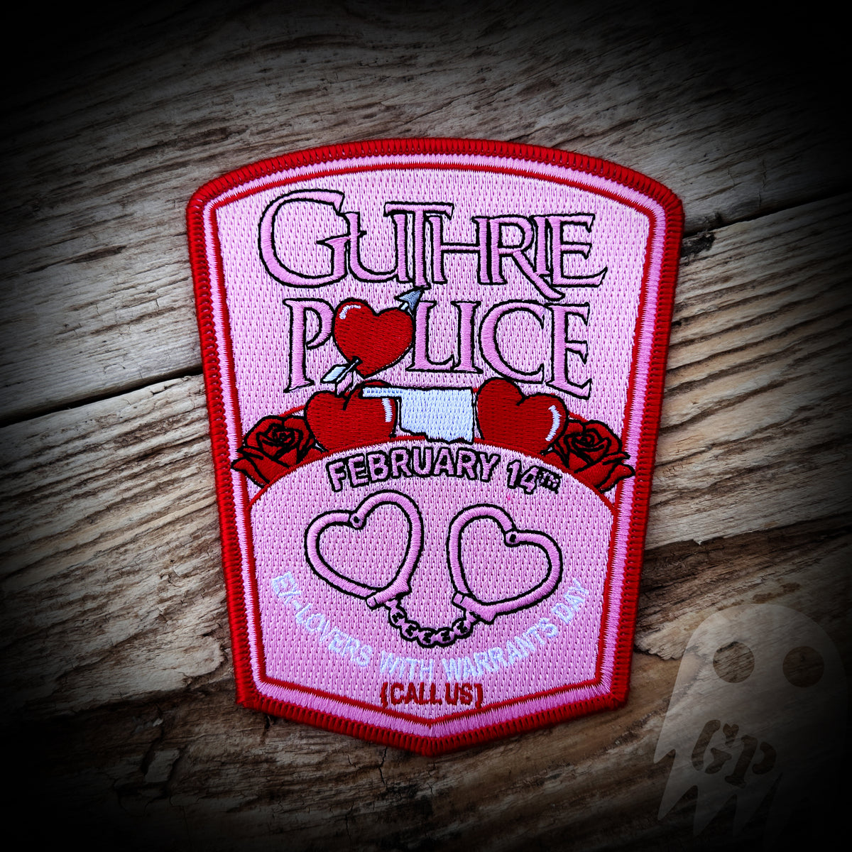 Valentine's 2024 - Guthrie, OK PD 2024 Valentine's Day Patch – GHOST PATCH
