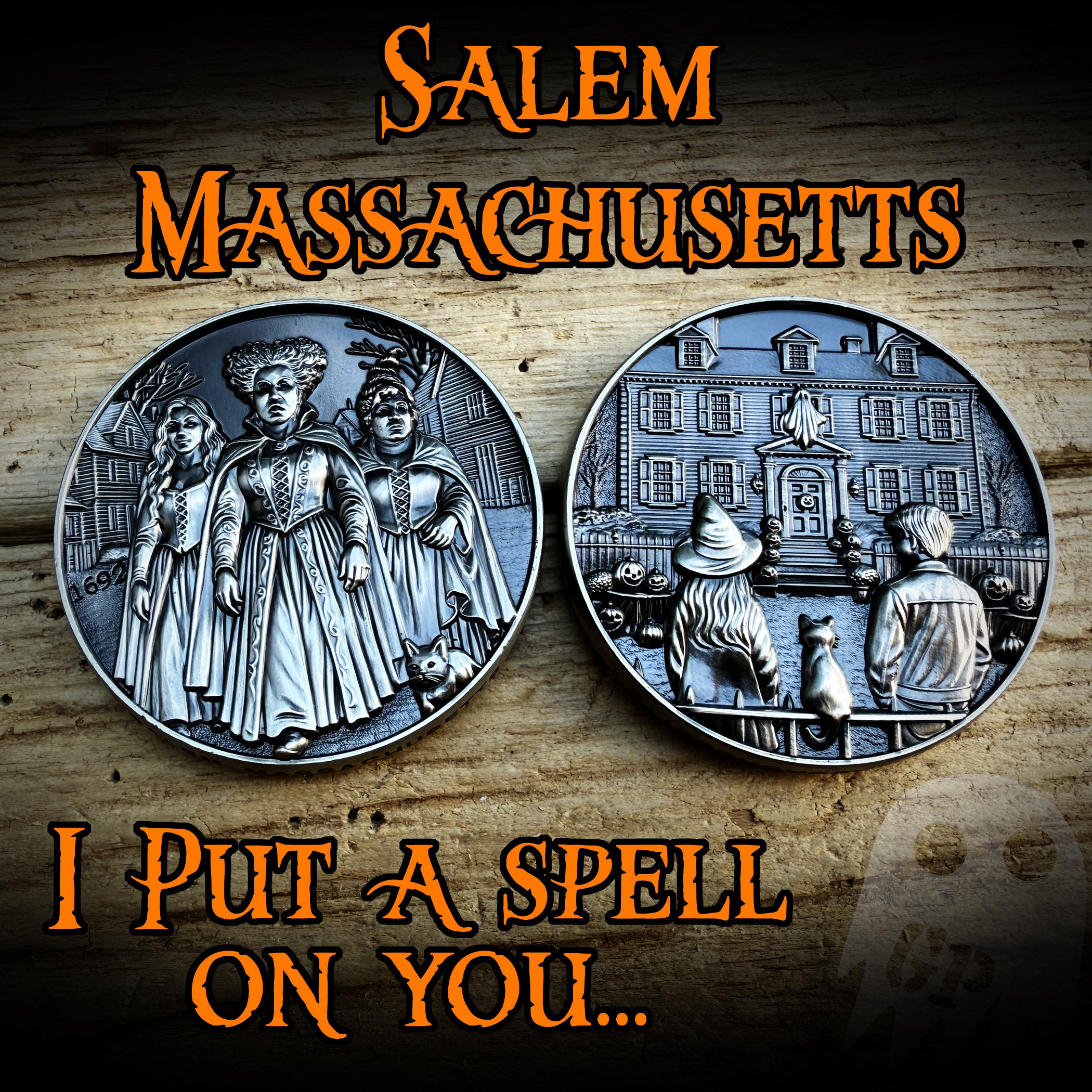Round - Salem, Mass Hocus Pocus Coin – GHOST PATCH