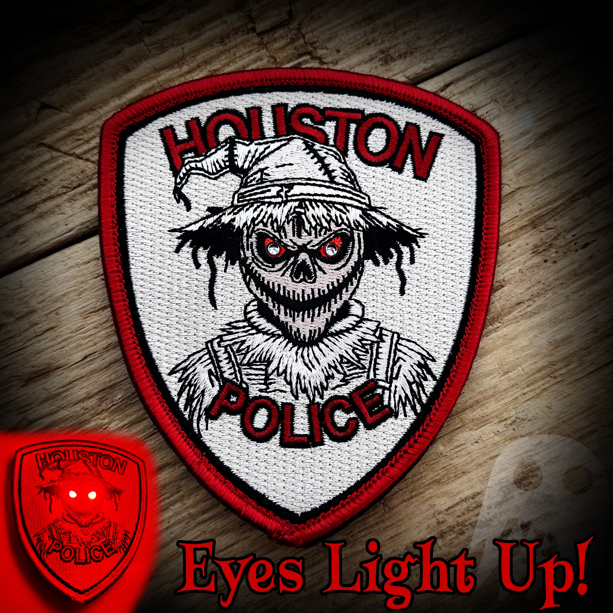 2024 Halloween - Houston, TX PD 2024 Halloween Patch - EYES LIGHT UP! – GHOST PATCH