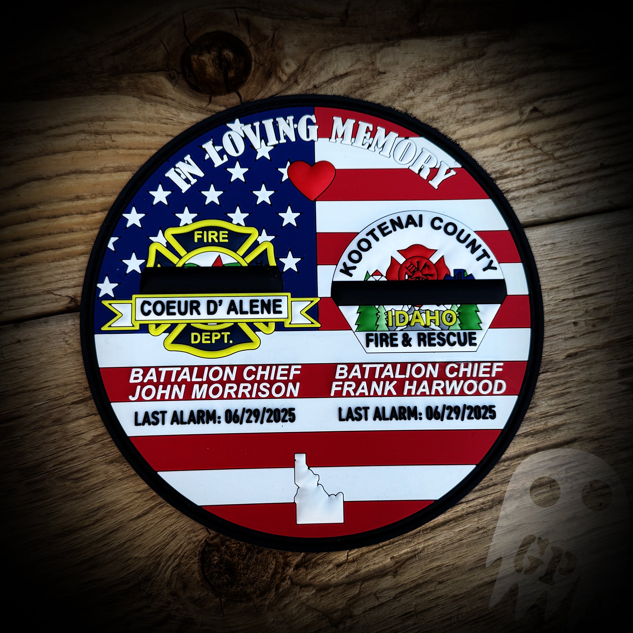 Fundraiser - Idaho Fire Fighter Memorial PVC – GHOST PATCH