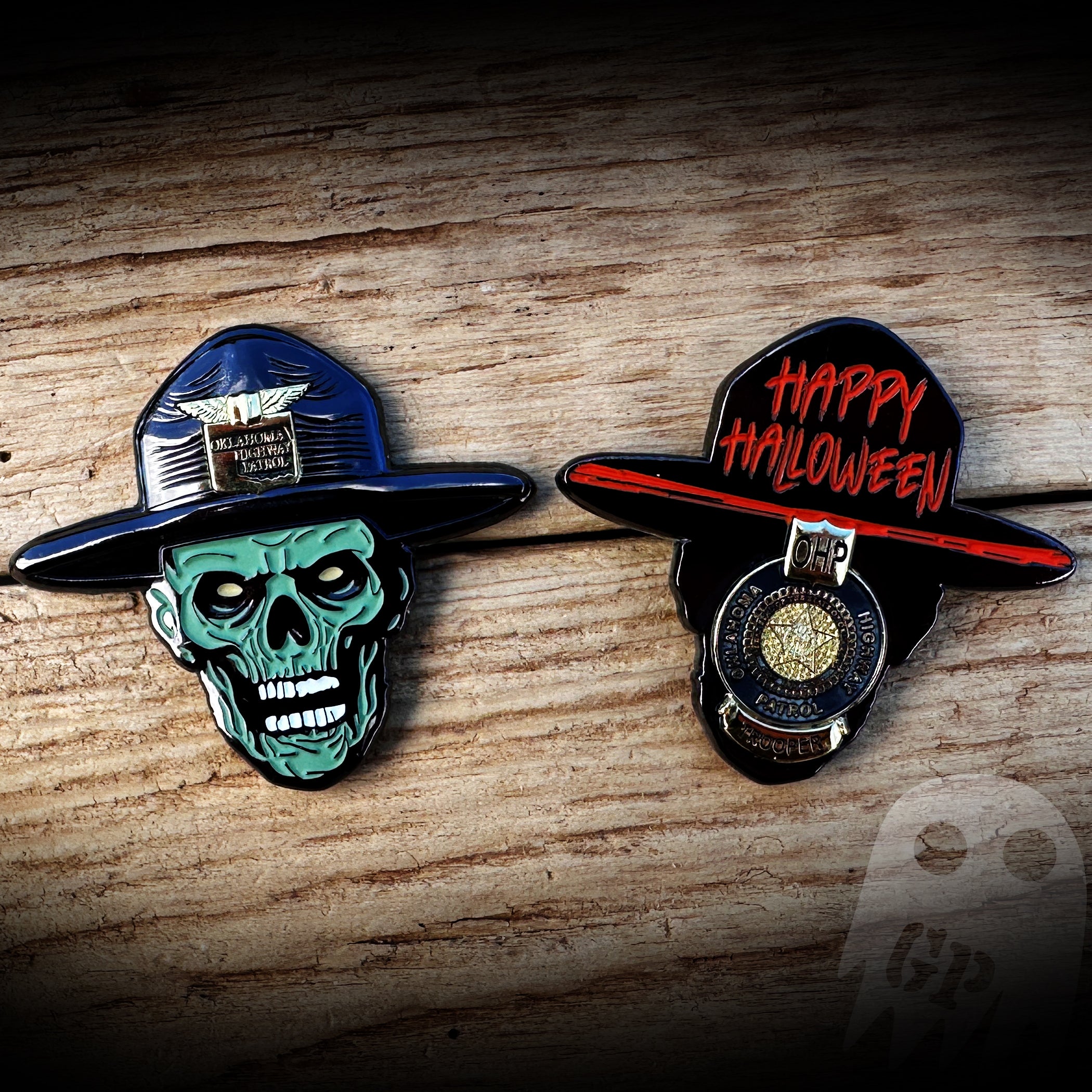 COIN 2024 Halloween - Oklahoma Highway Patrol 2024 Halloween COIN COIN – GHOST PATCH