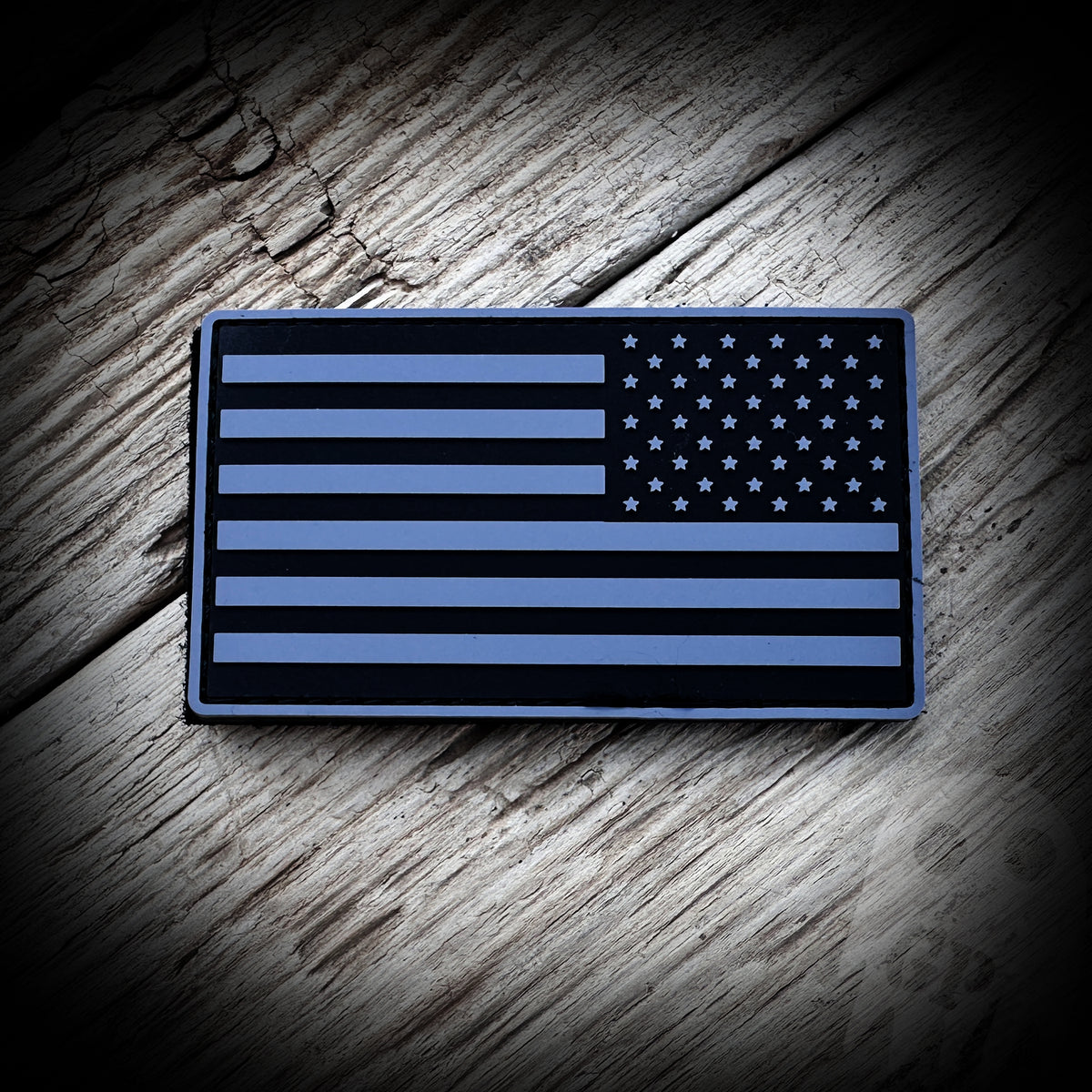 REVERSED GRAY Subdued American Flag PVC - SUBDUED GRAY REVERSED – GHOST PATCH