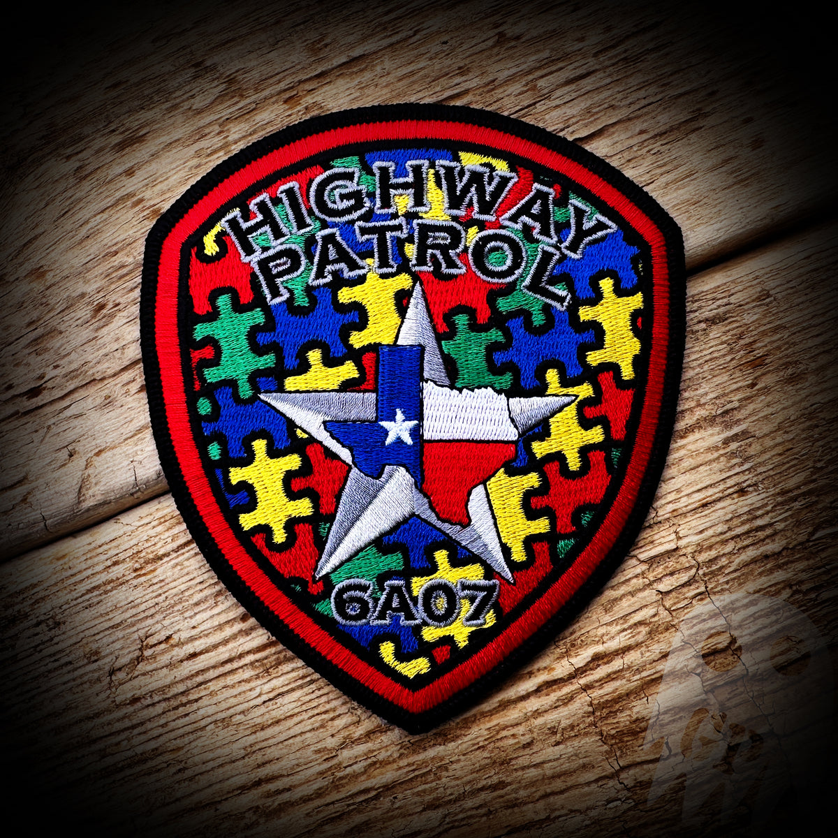 2024 Autism - Texas Highway Patrol 2024 Autism Fundraiser Patch – GHOST PATCH