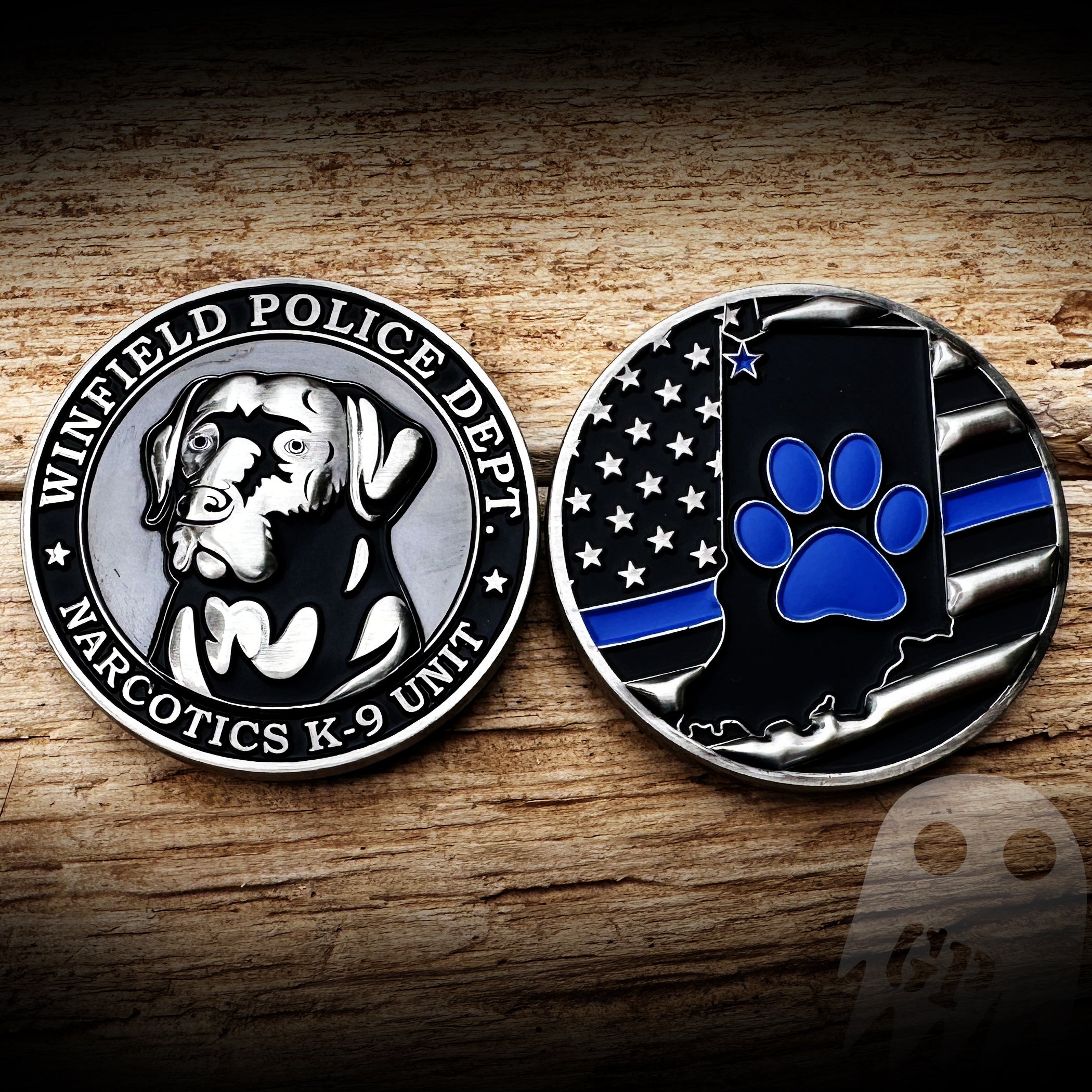 K9 COIN - Winfield, IN PD K9 COIN - Authentic – GHOST PATCH