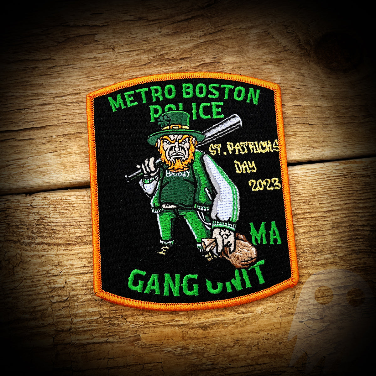 Metro Boston Gang Unit 2023 St. Patrick's Day Patch - LIMITED AUTHENTI – GHOST PATCH