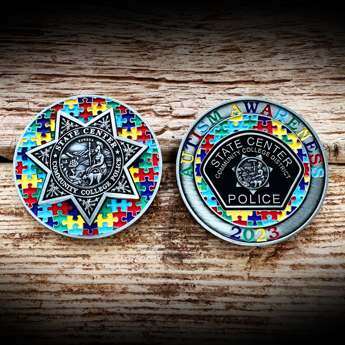 State Center Community College District PD - Autism Awareness Coin - A ...