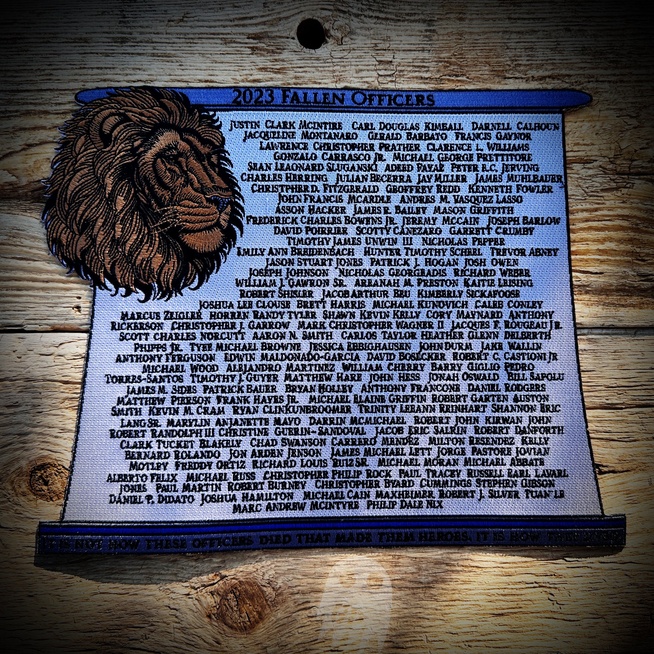 2023 Fallen Officers Patch - Police Memorial – GHOST PATCH