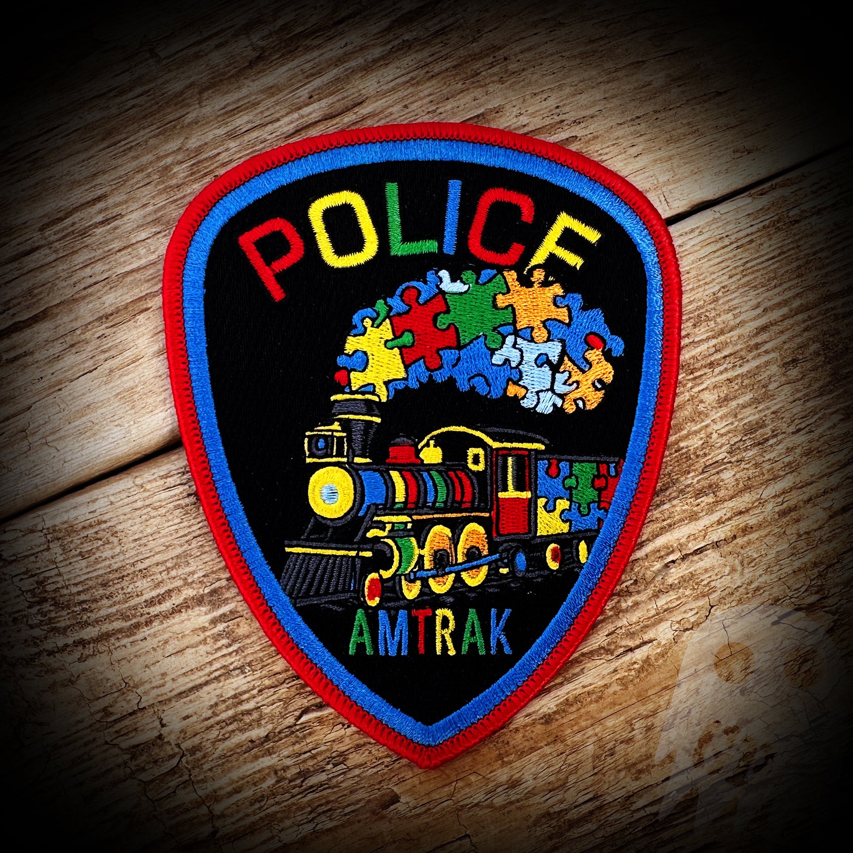 2024 AUTISM - Amtrak Police 2024 Autism Fundraiser Patch – GHOST PATCH