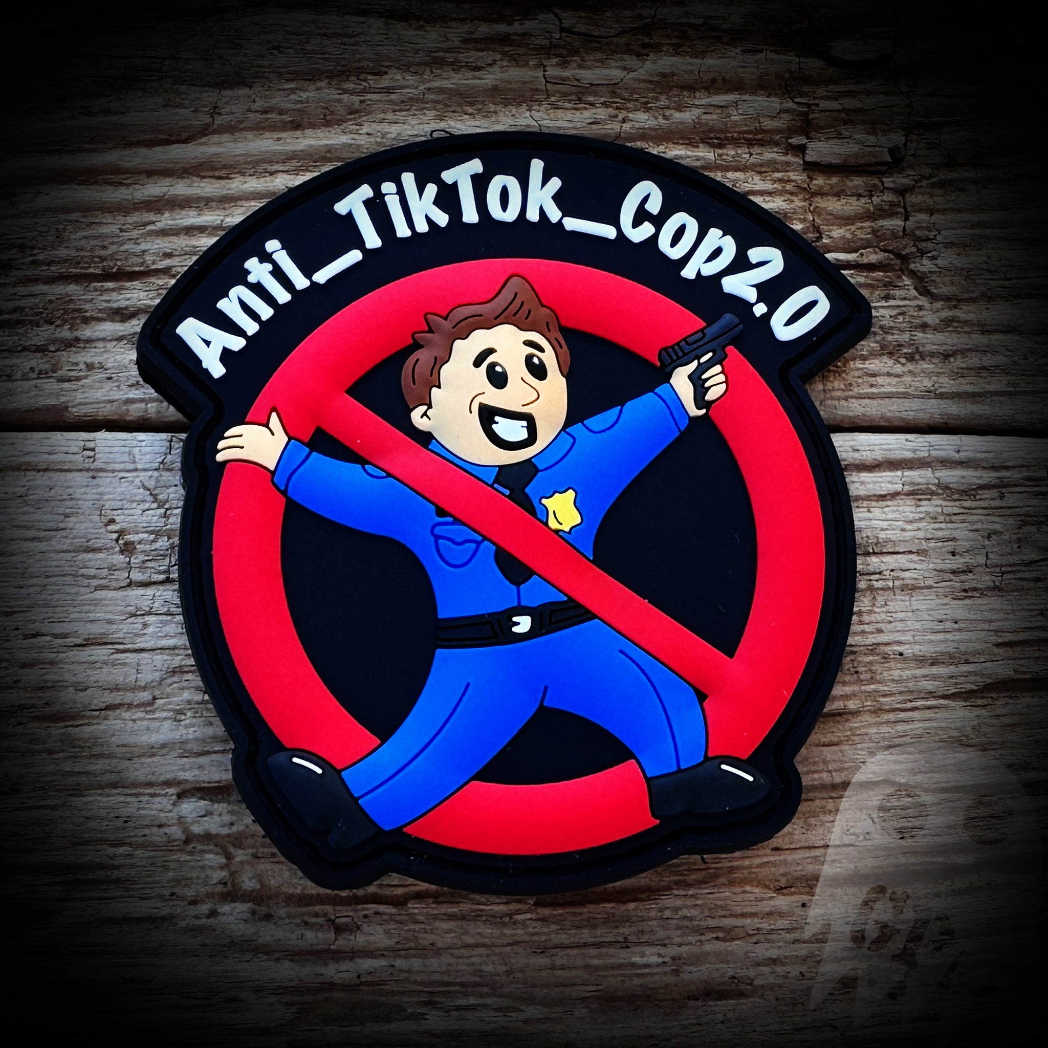 Anti TikTok Cop 2.0 PVC Patch and Decal – GHOST PATCH