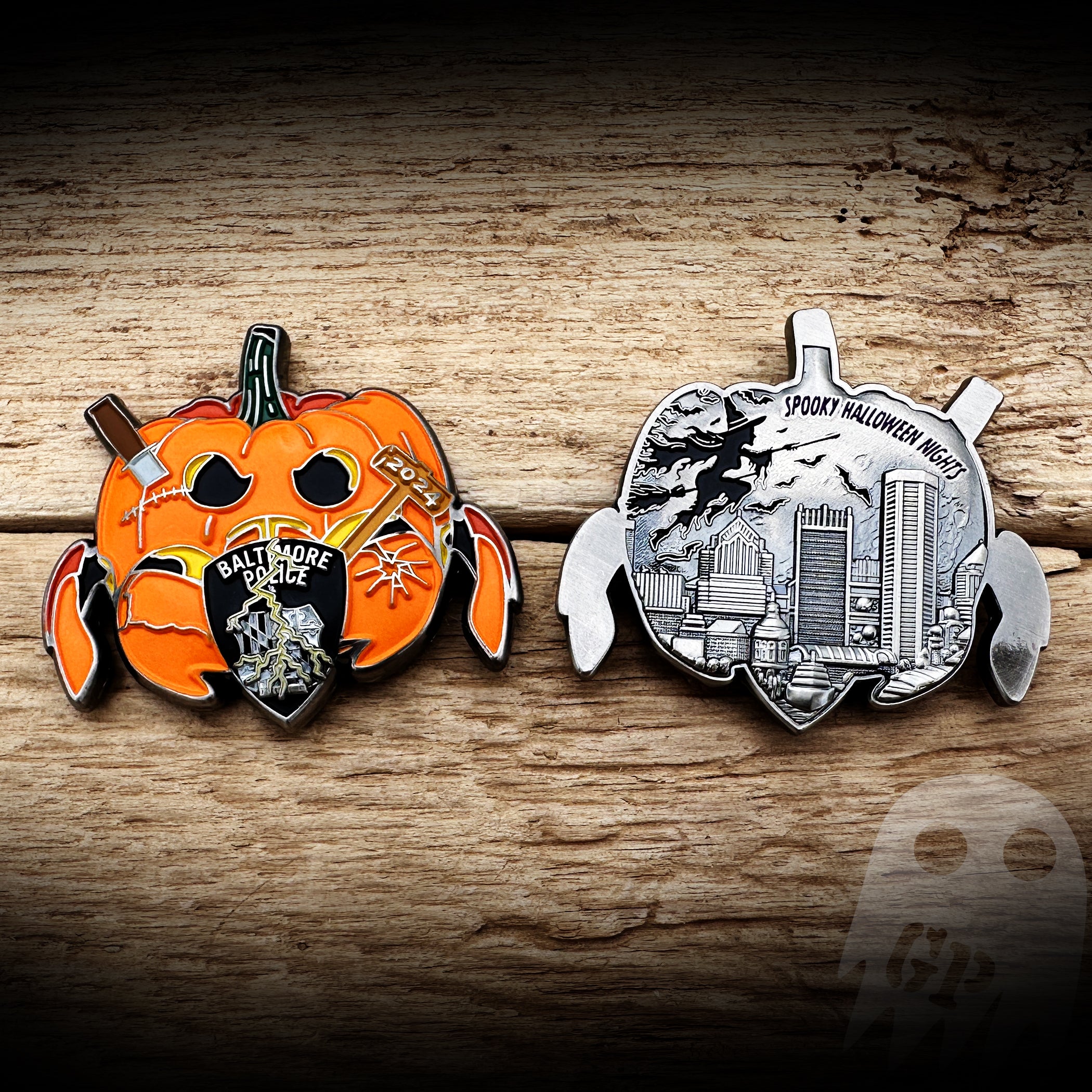COIN 2024 Halloween - Baltimore, MD PD 2024 Halloween Crab Coin – GHOST ...