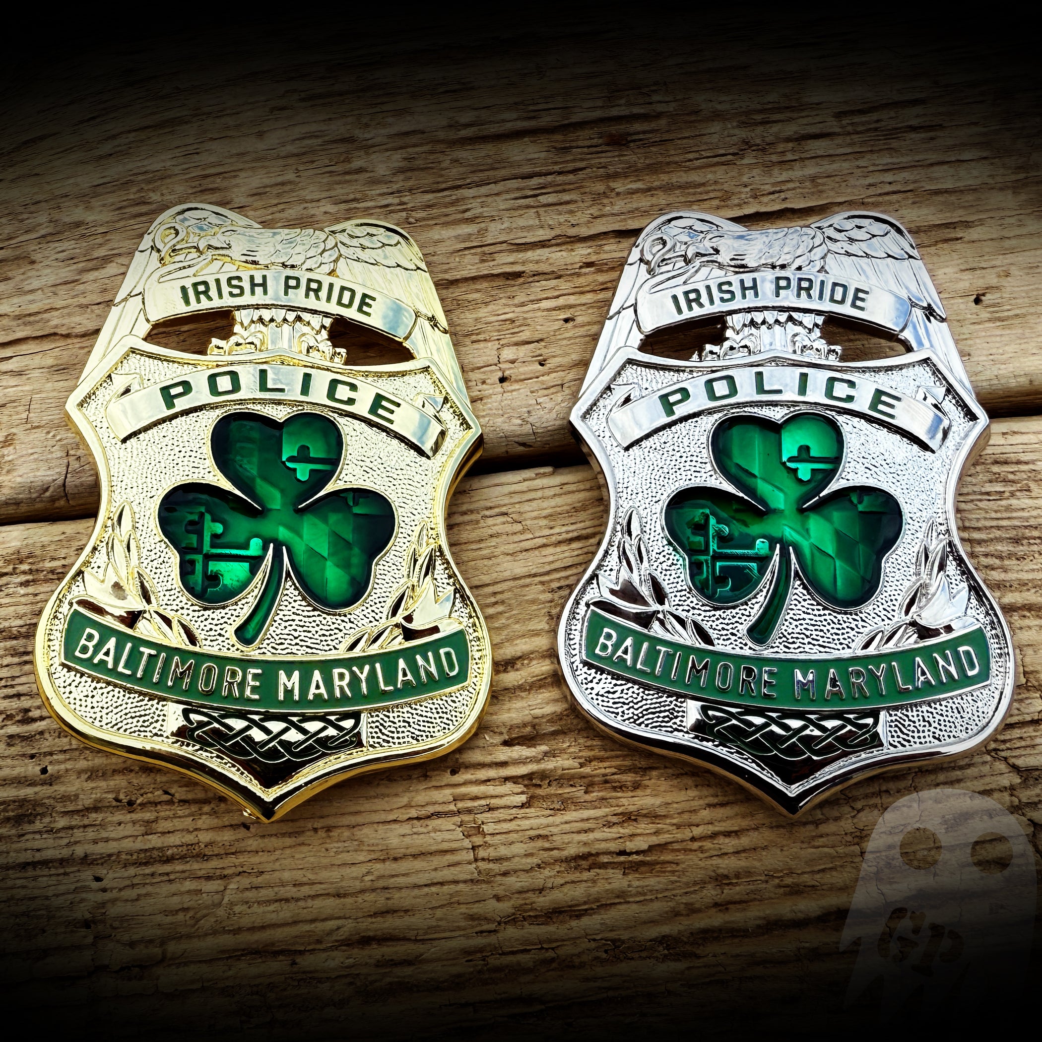 IRISH BADGE - Baltimore, MD PD St Patrick's Day Badge – GHOST PATCH