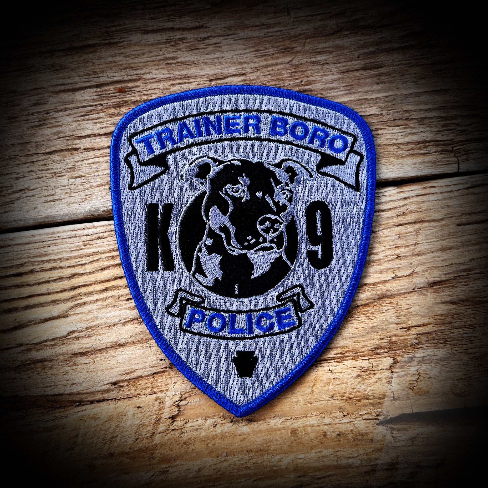 Trainer Boro, PA PD K9 patch - Authentic -FUNDRAISER – GHOST PATCH