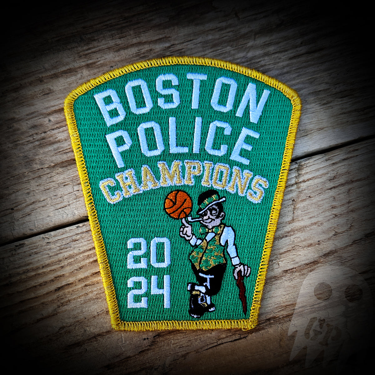 Celtics CHAMPIONS - Boston, Ma PD Celtics 2024 NBA Championship patch ...