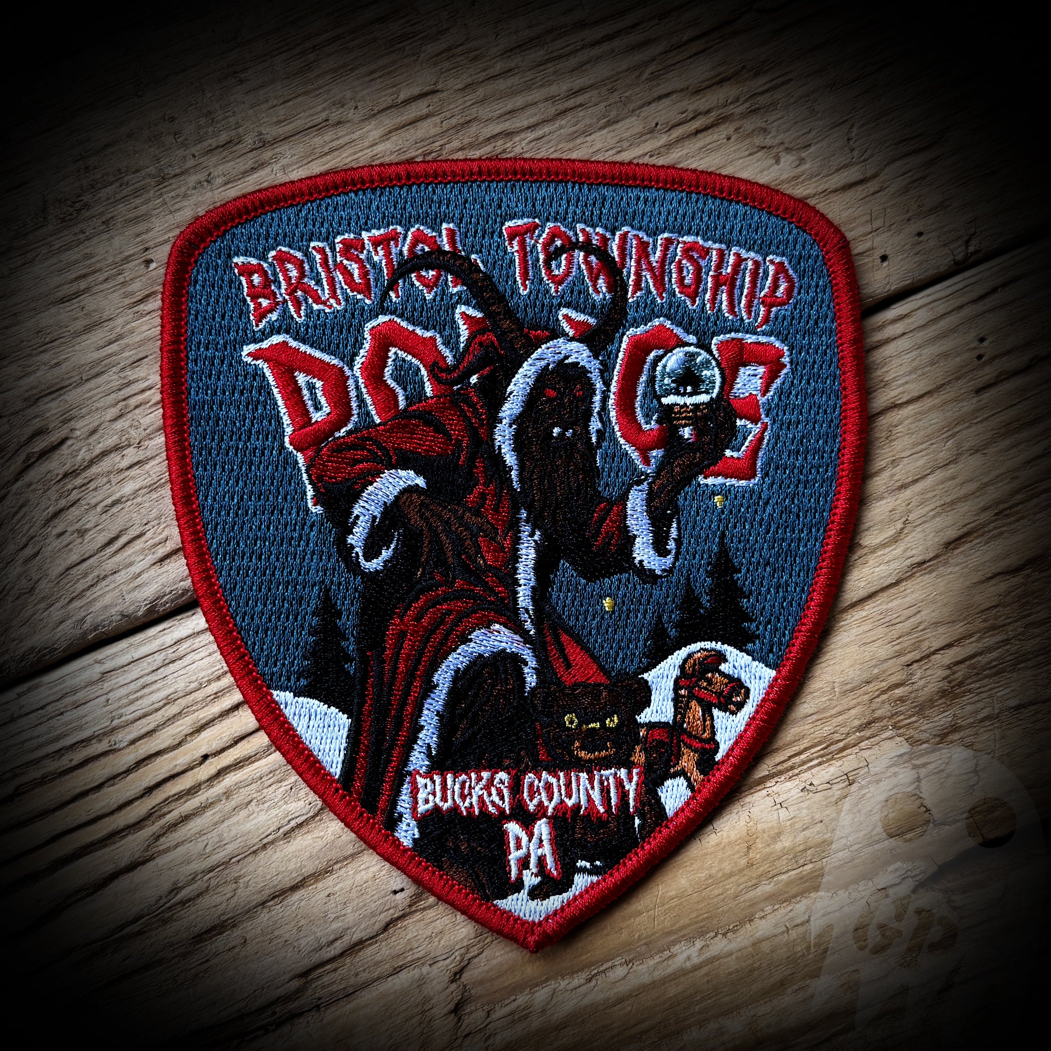 2025 Christmas - Bristol TWP, PA PD 2025 Christmas Patch – GHOST PATCH