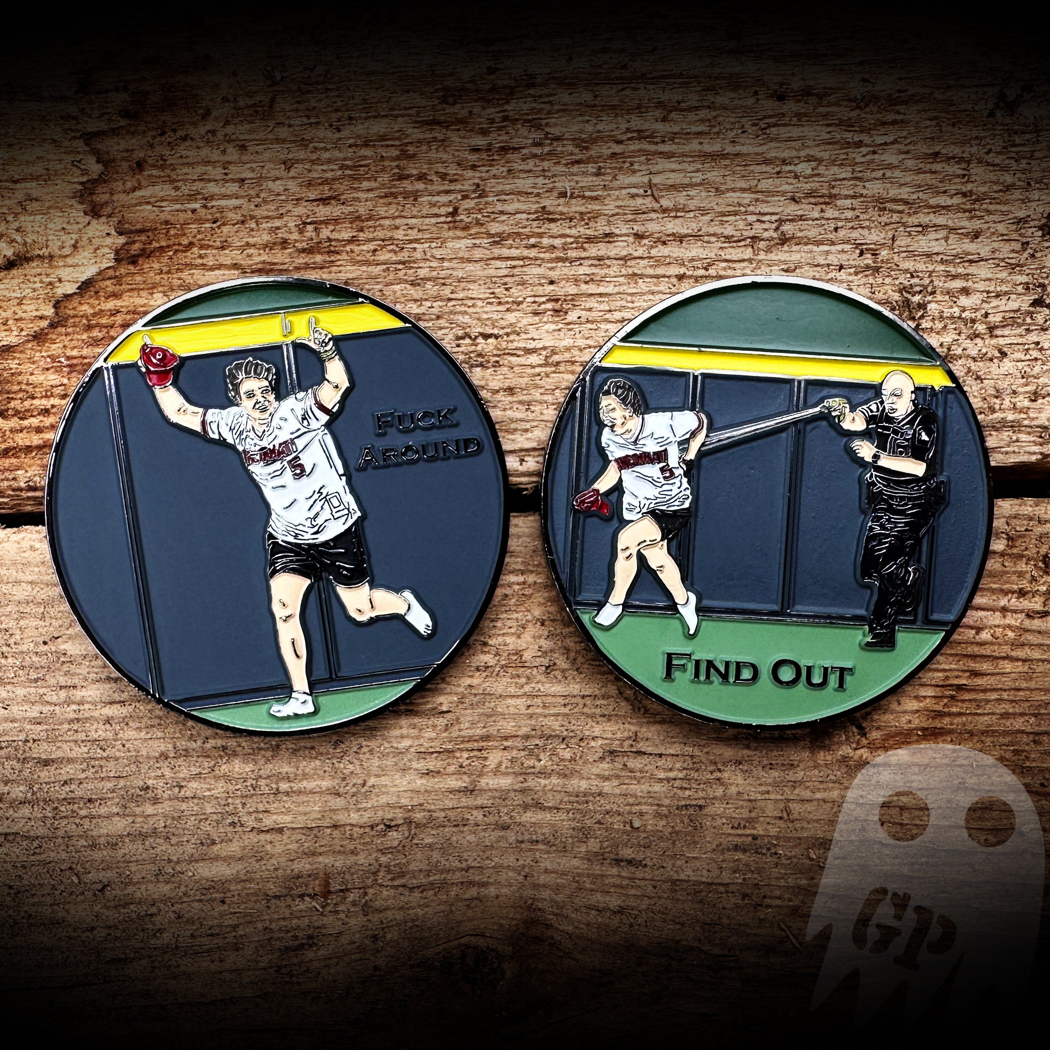 Baseball FAFO - Cincinnati PD Reds FAFO Taser Coin – GHOST PATCH