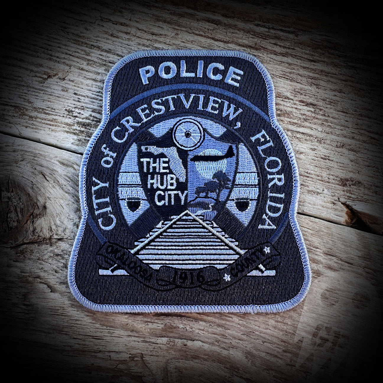 SUBDUED - Crestview, FL Police Department Subdued Patch – GHOST PATCH