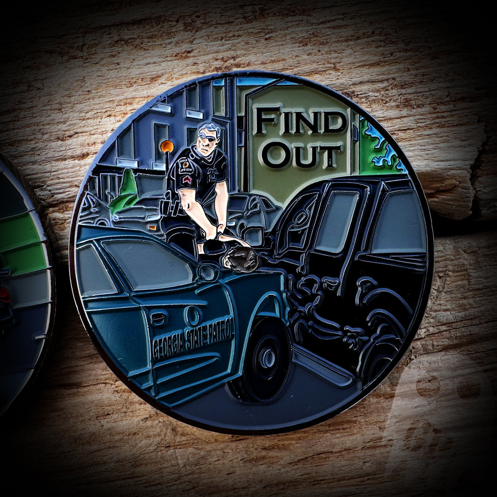 Georgia State Patrol Pit Maneuver - FAFO Coin – GHOST PATCH