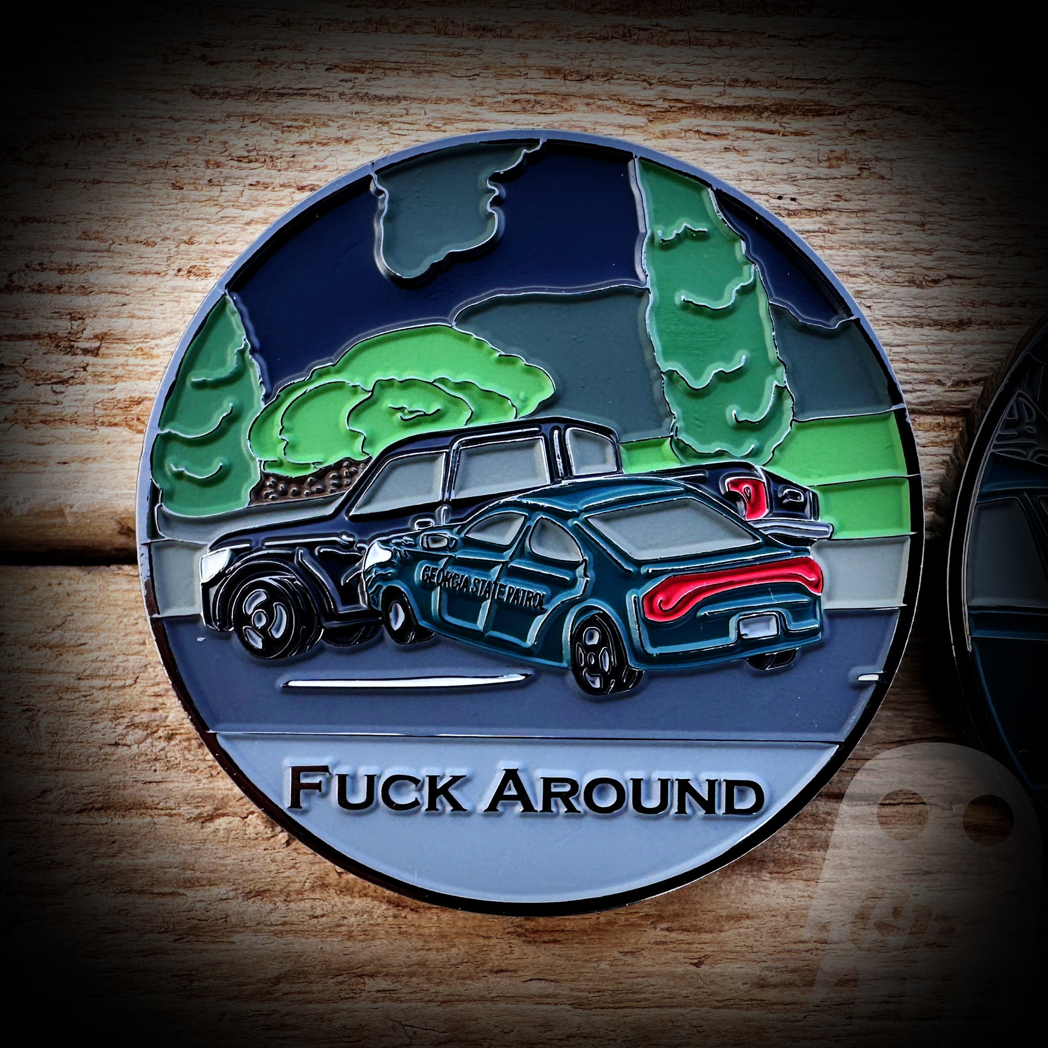 Georgia State Patrol Pit Maneuver - FAFO Coin – GHOST PATCH