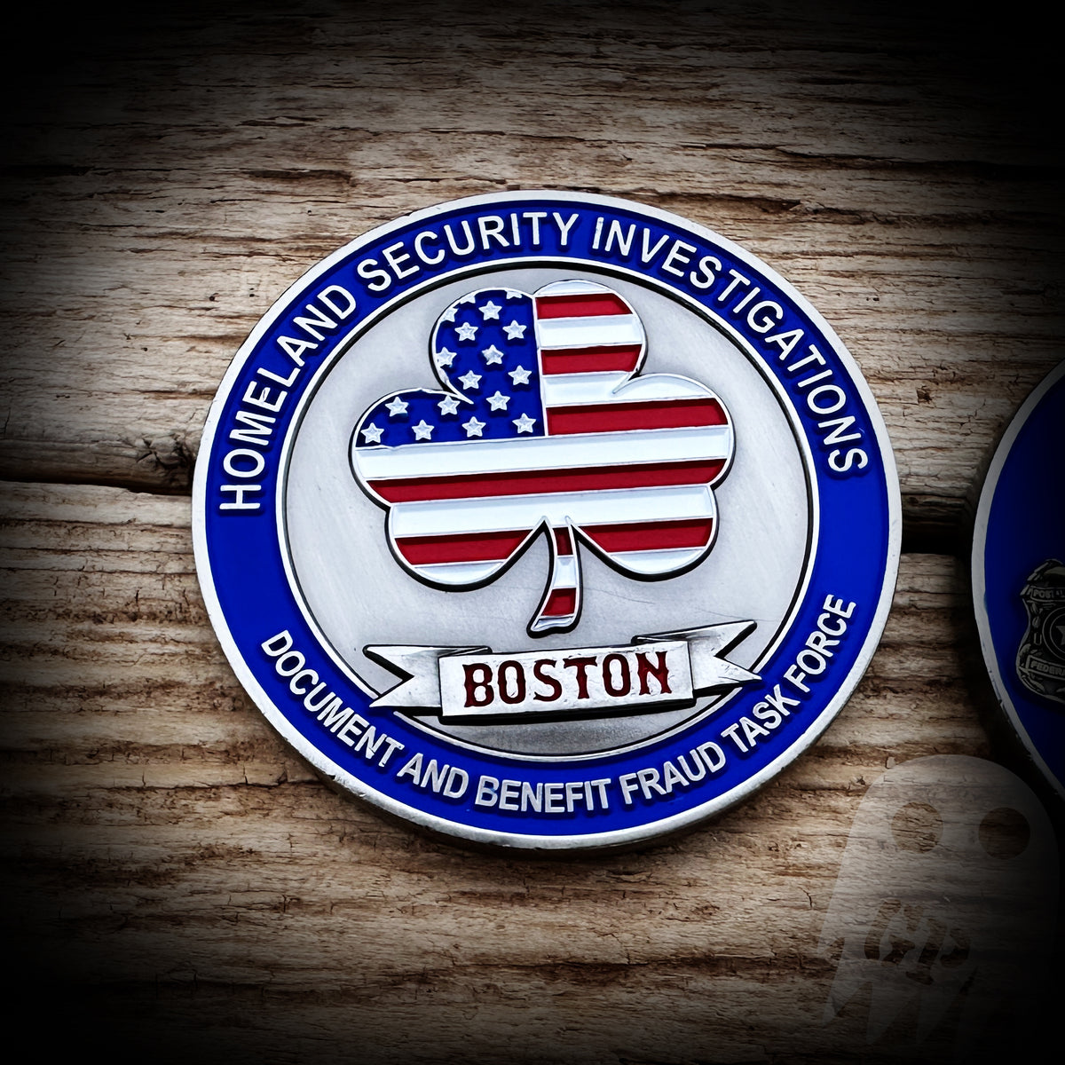 HSI - Document and Benefit Fraud Task Force Boston Coin – GHOST PATCH