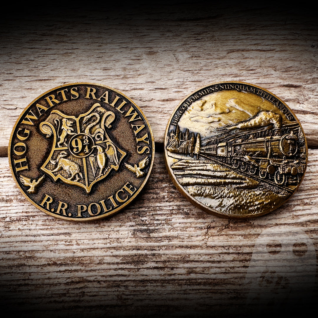 COIN - Hogwarts Railways Railroad Police Challenge Coin – GHOST PATCH