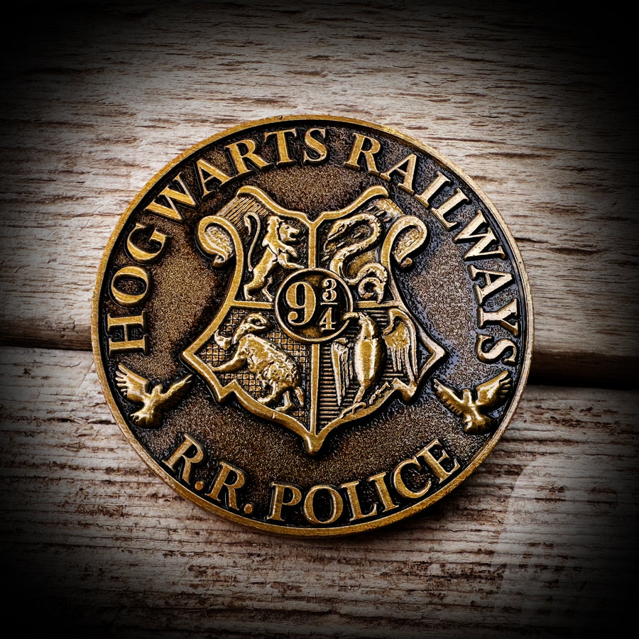 COIN - Hogwarts Railways Railroad Police Challenge Coin – GHOST PATCH