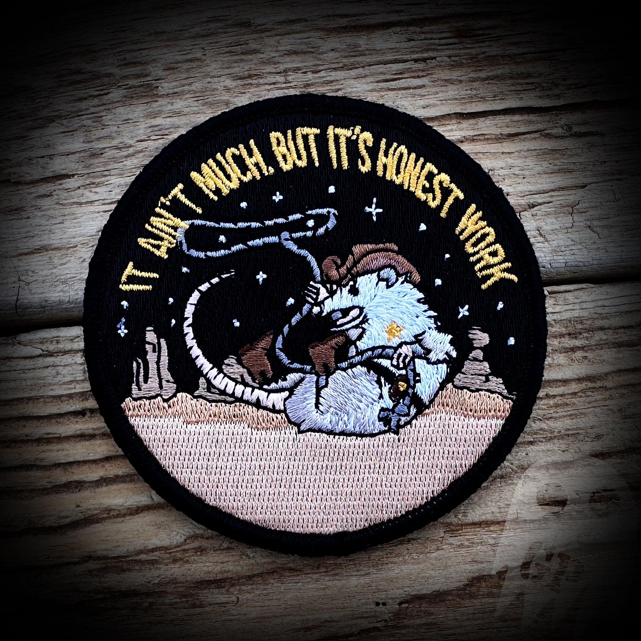 Opossum Deputy Honest Work Patch - VELCRO backed – GHOST PATCH