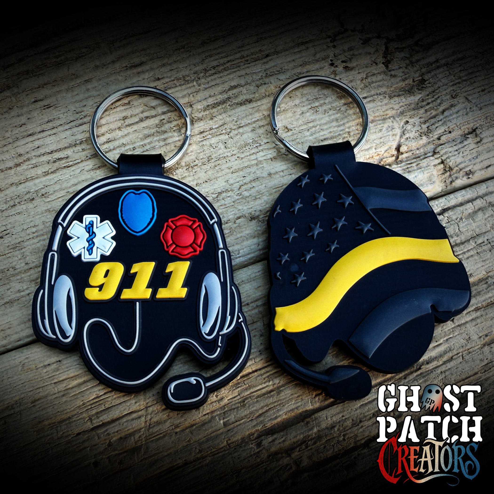 Dispatcher Keychain - 911 Dispatcher Double Sided PVC Keychain – GHOST ...