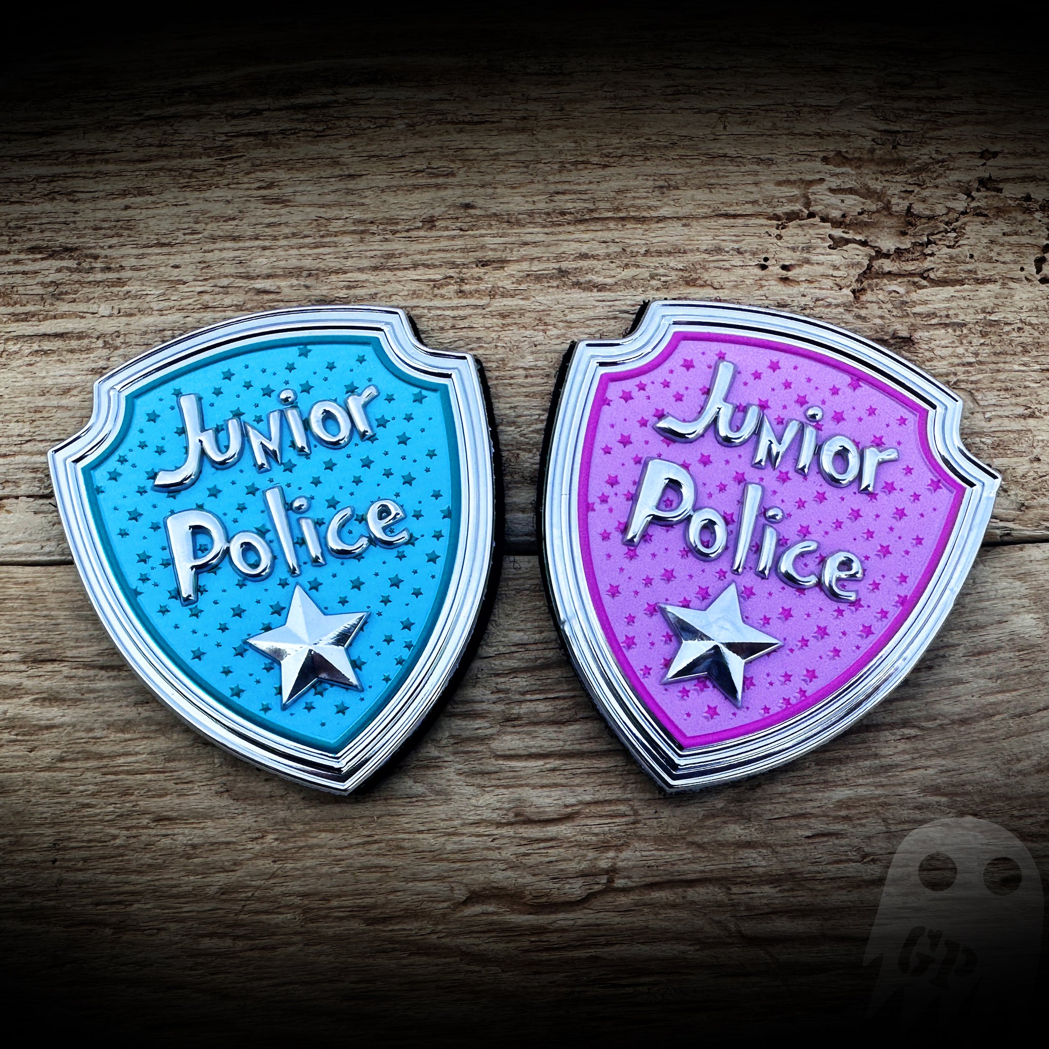 POLICE - Junior Police Badges - FlexShield - You get BOTH – GHOST PATCH