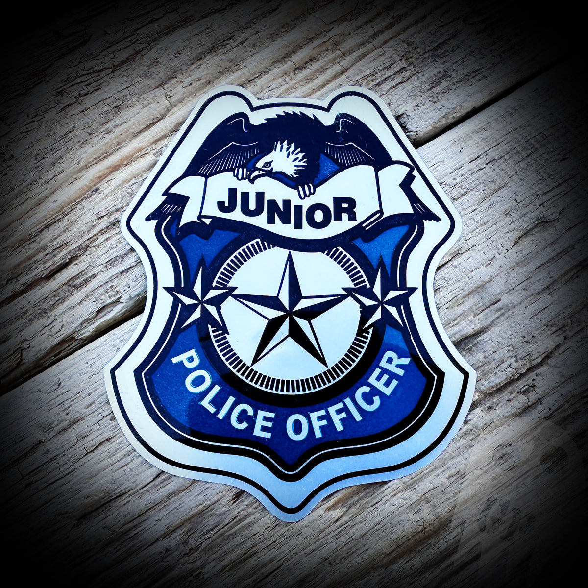POLICE STICKER ROLL - Junior POLICE - 500 Stickers – GHOST PATCH