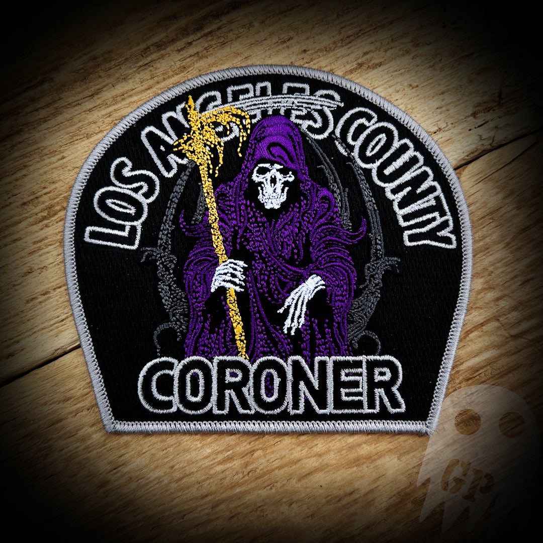2024 Halloween CORONER - Los Angeles County Coroner 2024 Halloween Pat – GHOST PATCH