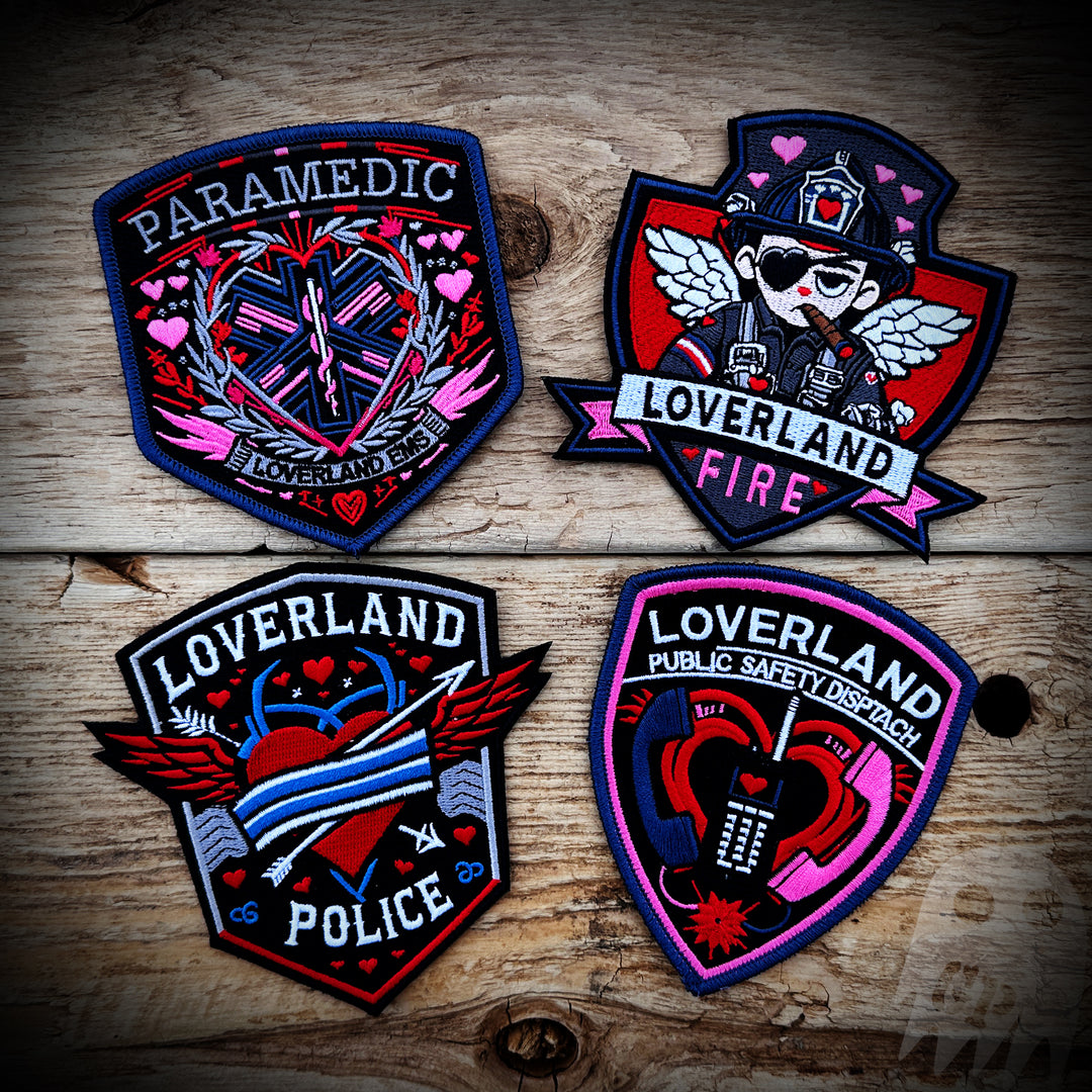 Loverland 4 PACK - Loverland Public Safety 4 Patch Set – GHOST PATCH