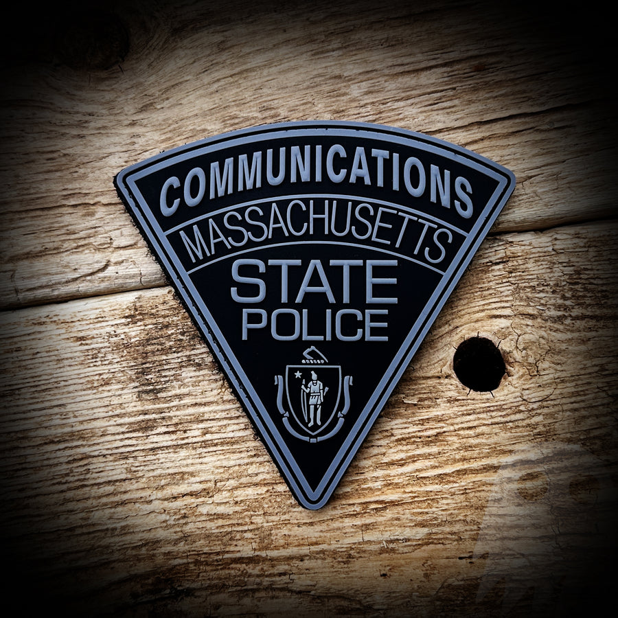 COMMUNICATIONS PVC - Mass State Police Communications Patch- Authentic – GHOST PATCH