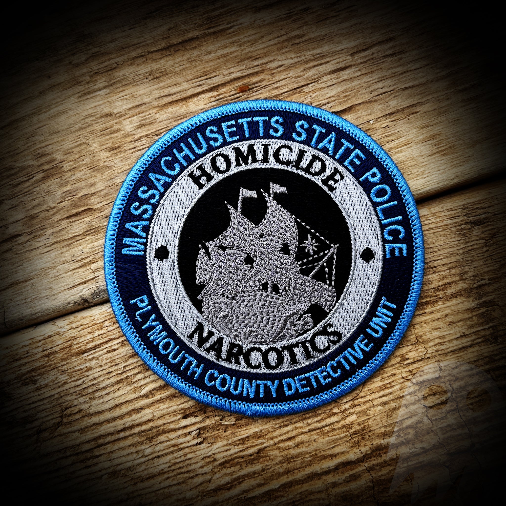 PATCH Plymouth County - Mass State Police Plymouth County Detective Un – GHOST PATCH