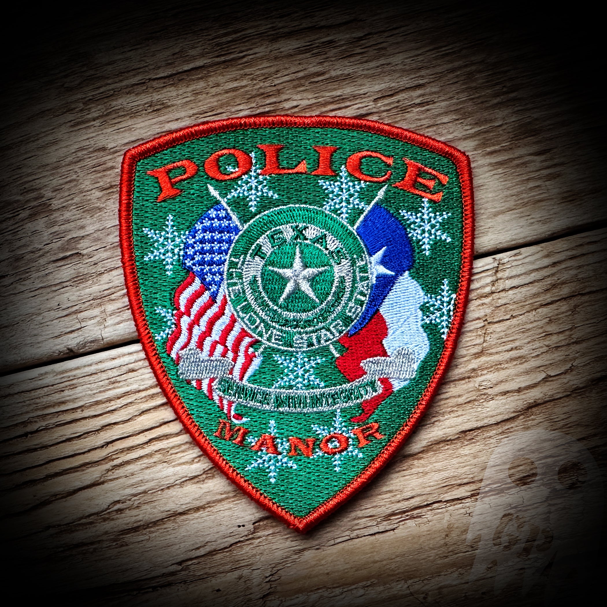 CHRISTMAS - Manor, TX Police Department 2023 Christmas Patch – GHOST PATCH