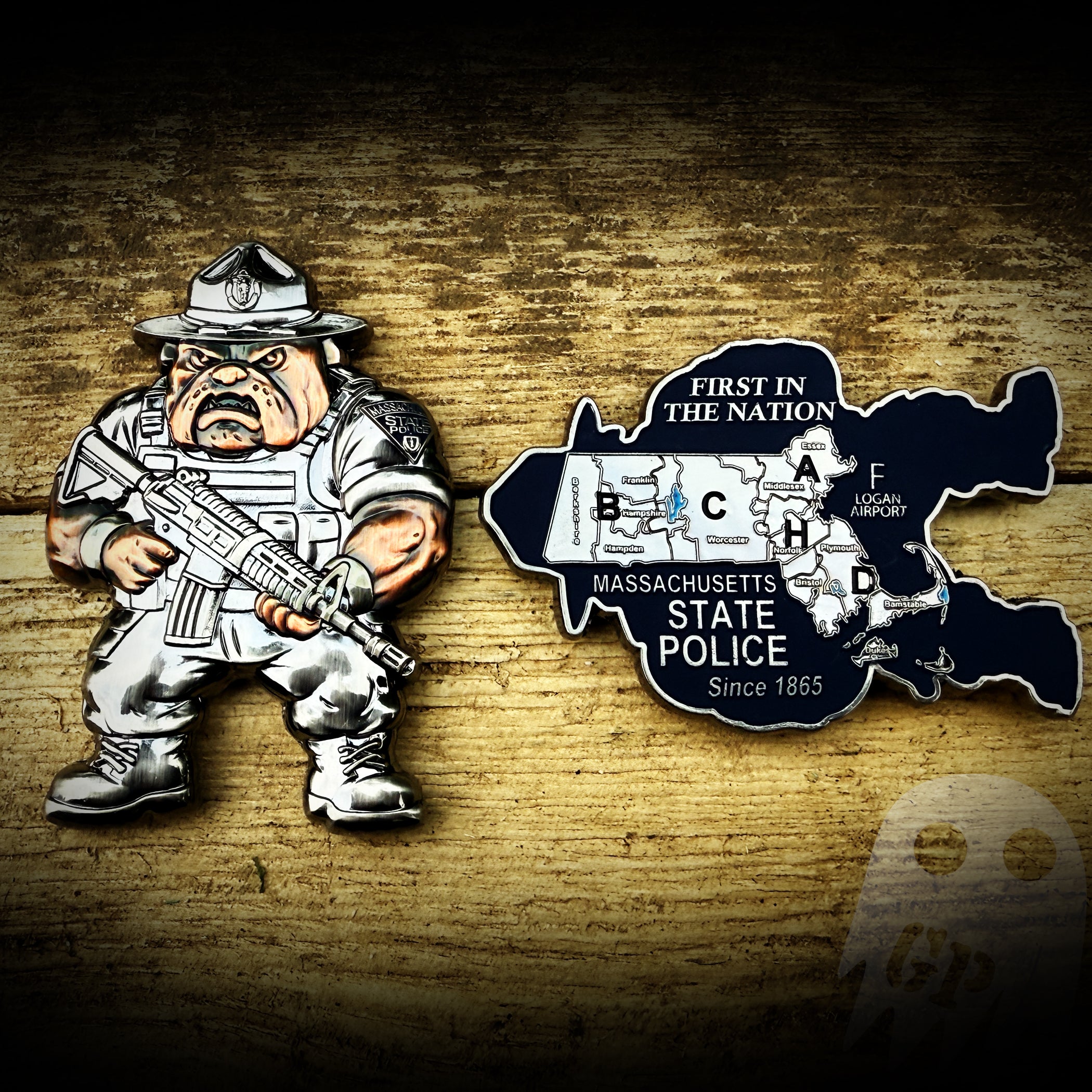 Tactical Bulldog - Mass State Police Tactical Bulldog Coin – GHOST PATCH