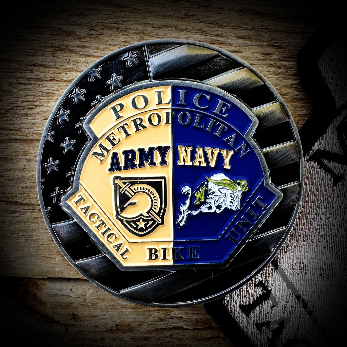 Army / Navy Game - Metrolec Tactical Bike Unit Patch & Coin – GHOST PATCH