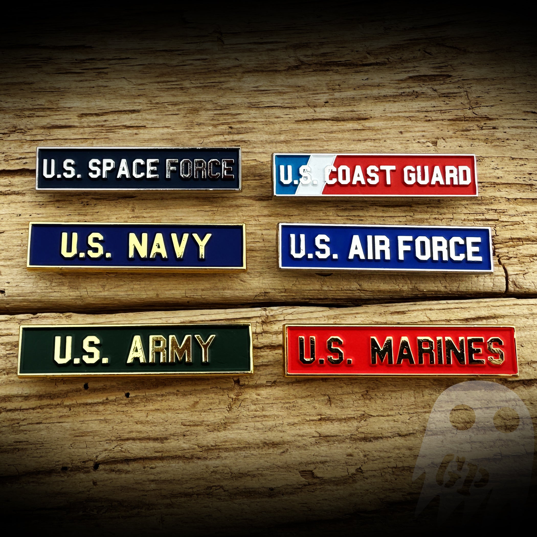 Military Insignia Bar Pins – GHOST PATCH