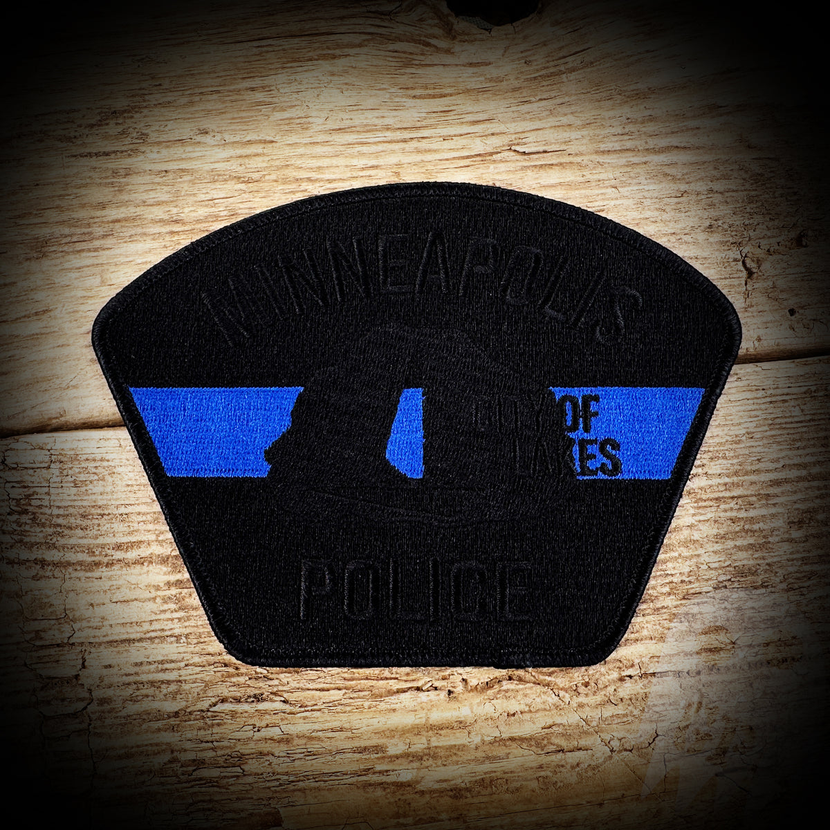 Thin Blue Line - Minneapolis, MN PD Police Memorial Patch – GHOST PATCH