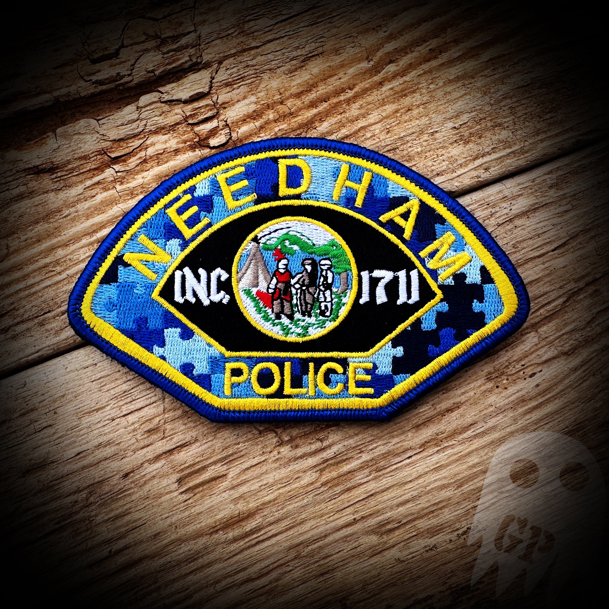 2024 Autism Patch - Needham, Mass PD – GHOST PATCH
