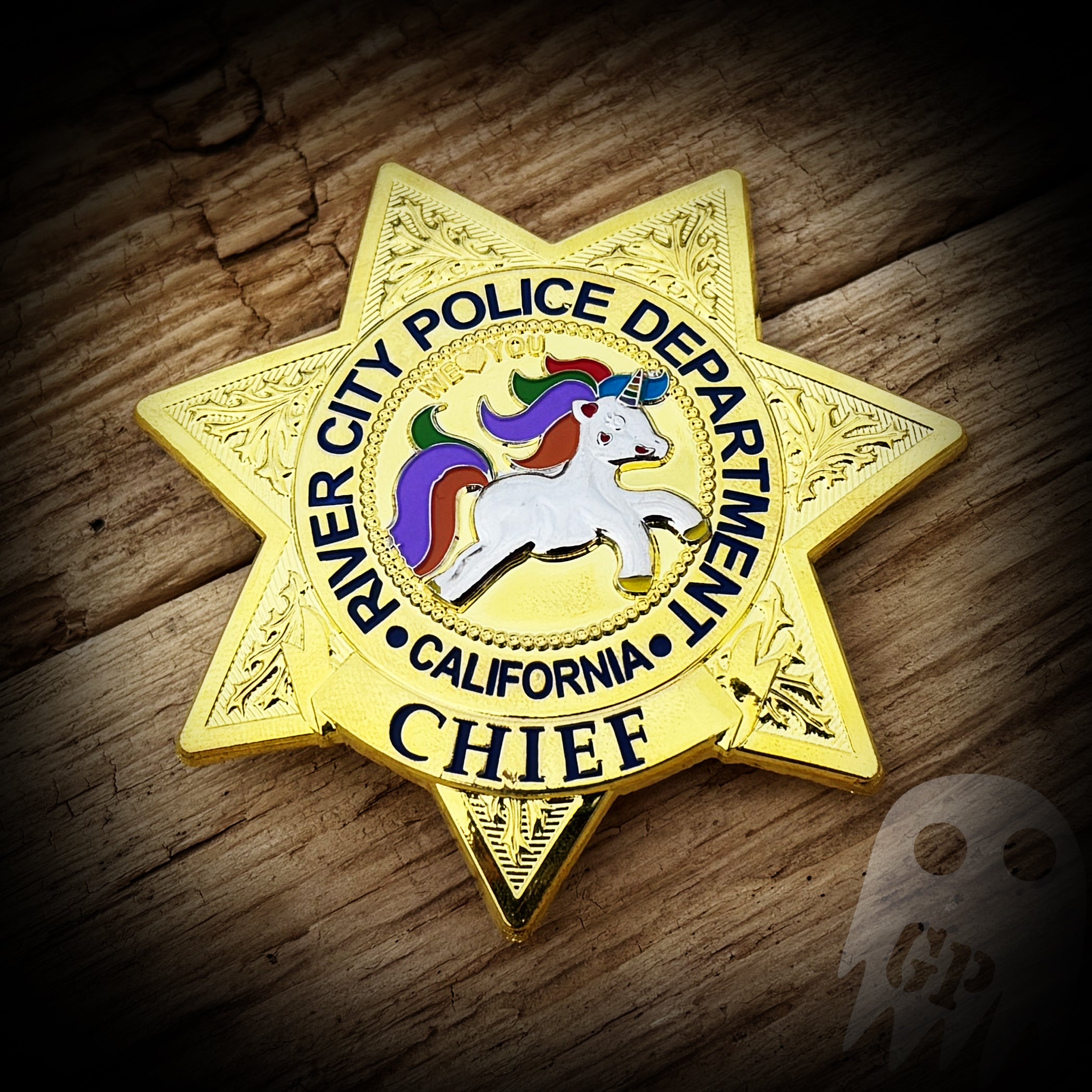Metal Badge - River City PD Chief Badge – GHOST PATCH