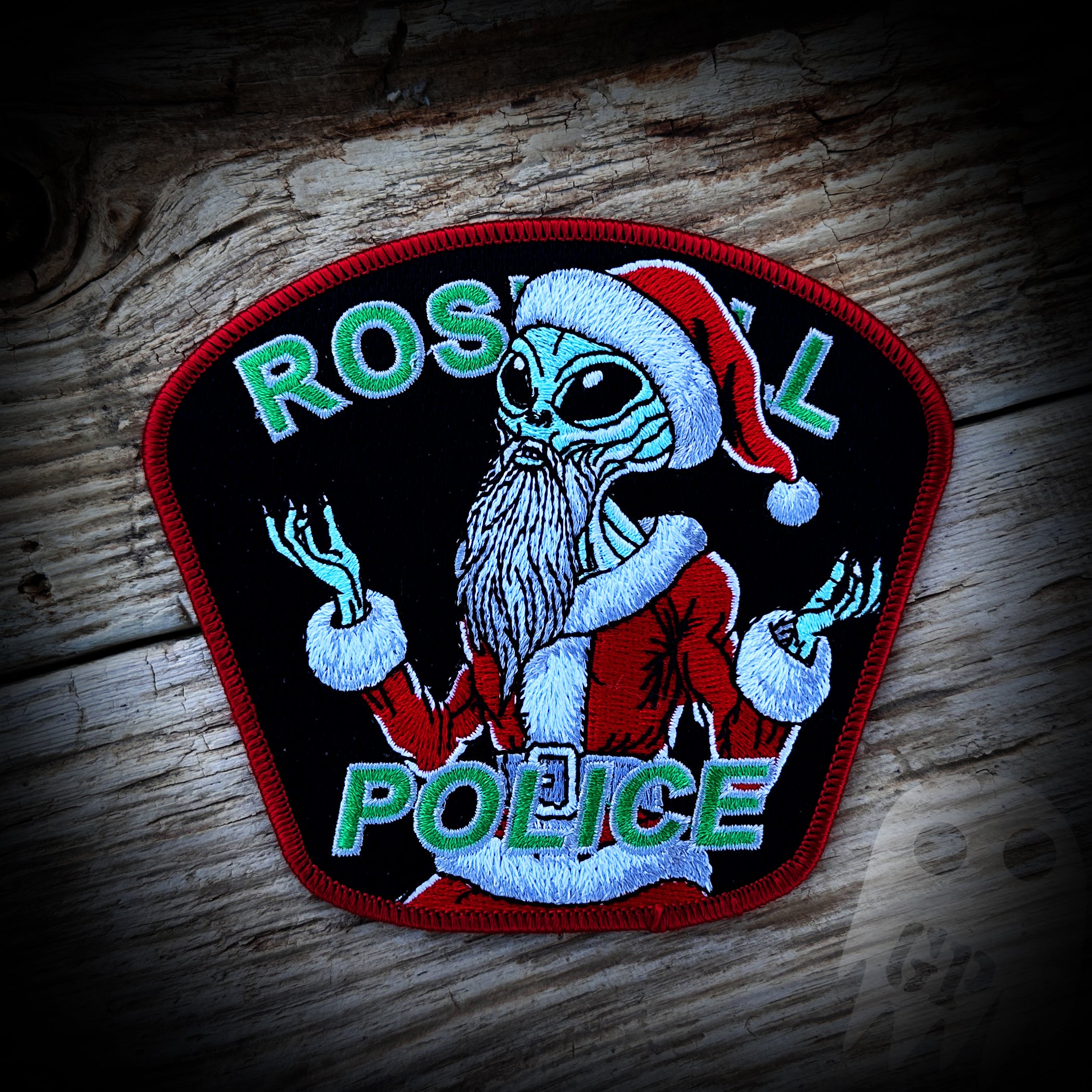CHRISTMAS SANTA ALIEN 2023 - Roswell, NM PD 2023 Christmas Patch ...